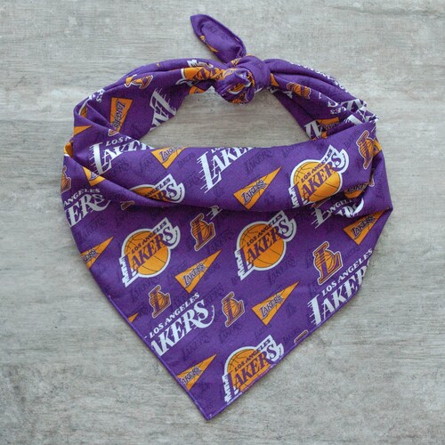 Los Angeles Lakers Dog Bandana Basketball Dog Bandana - Etsy