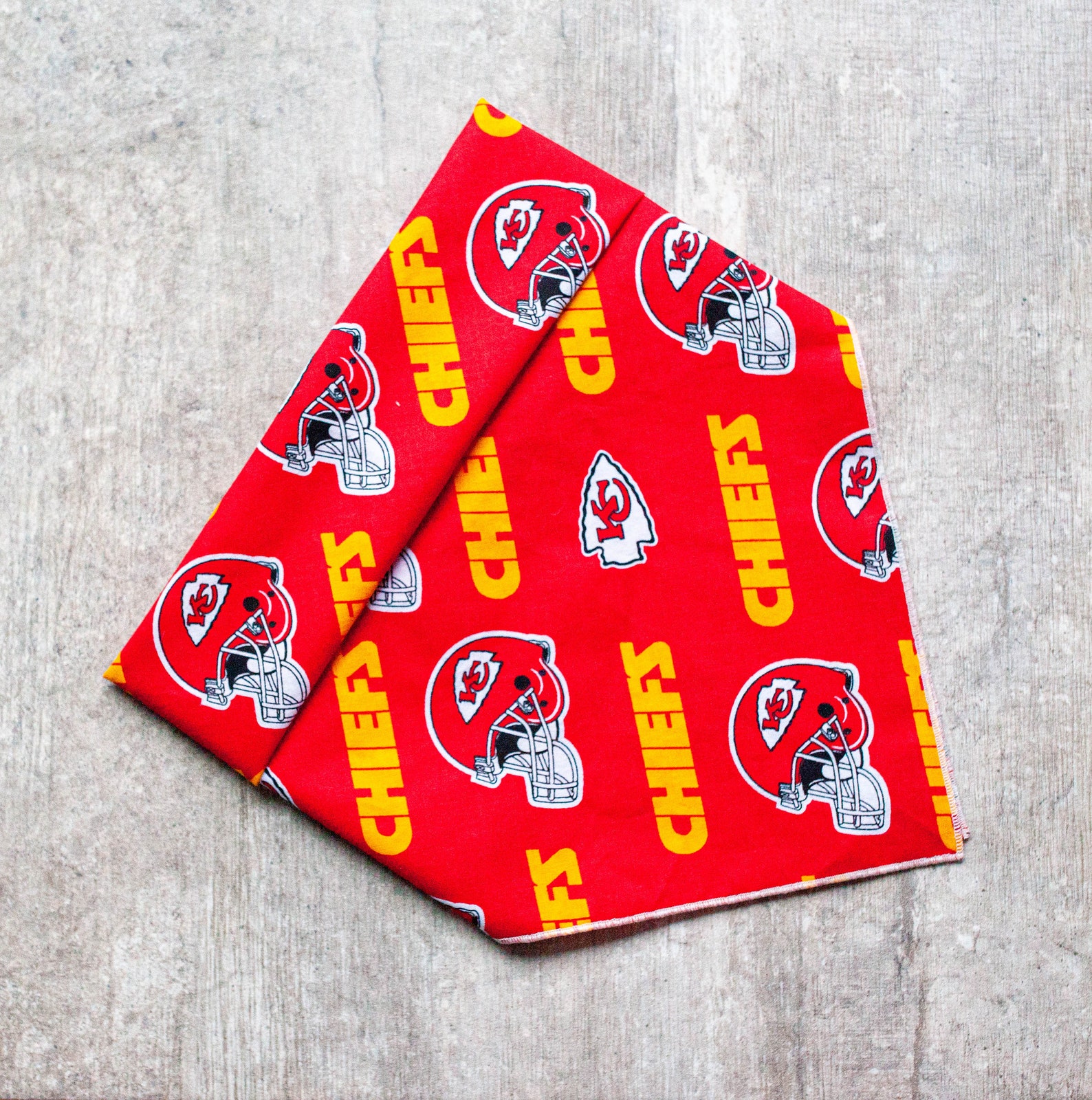 Kansas City Chiefs Bandana NFL Dog Bandana Tie on Dog - Etsy