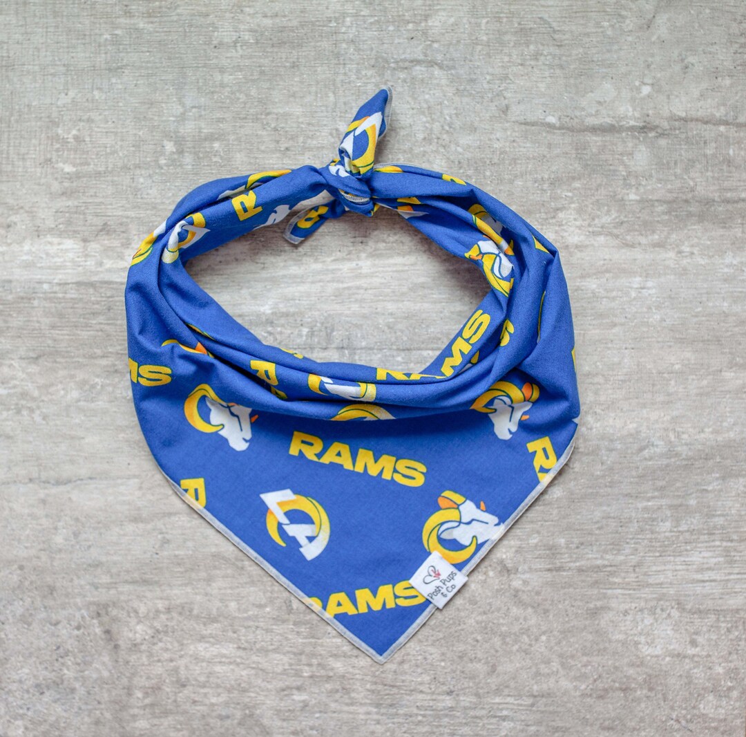 Los Angeles Rams Dog Bandana NFL Dog Bandana - Etsy