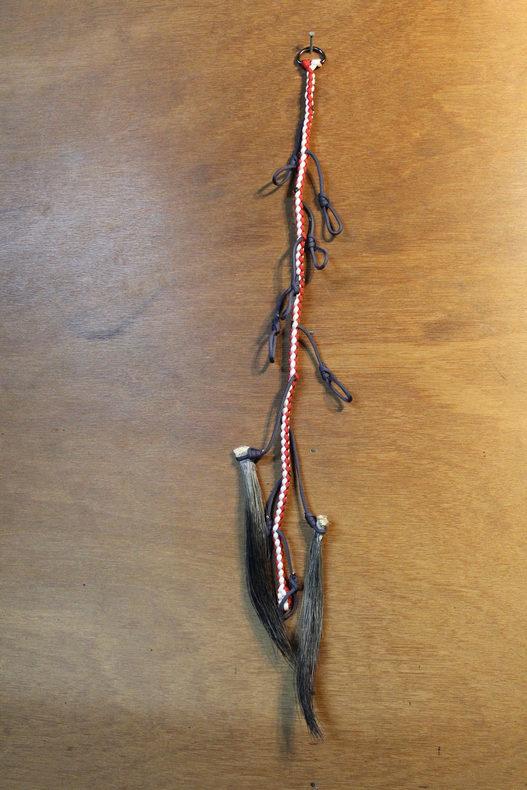 Paracord Turkey Beard Display (red, White and Blue With Loops) - Etsy