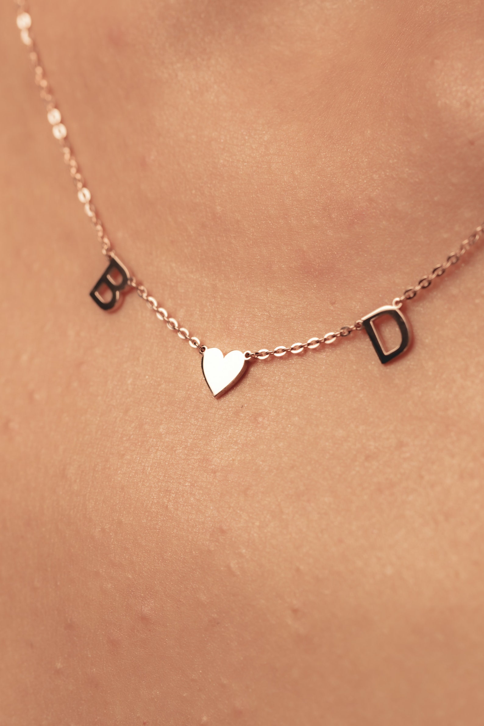 Custom Letter Necklace Initial Necklace Gold Custom Letter | Etsy