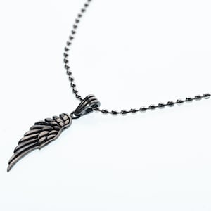 Sterling Silver Wing Necklace - Angel Pendant for Men - Etsy