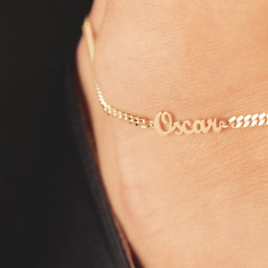Personalized Name Anklet - Custom Name Anklet - Gold Filled Anklet ...