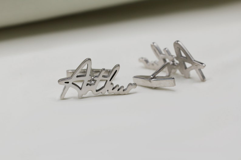 Personalized Name Cufflinks Customized Cufflinks Groom - Etsy
