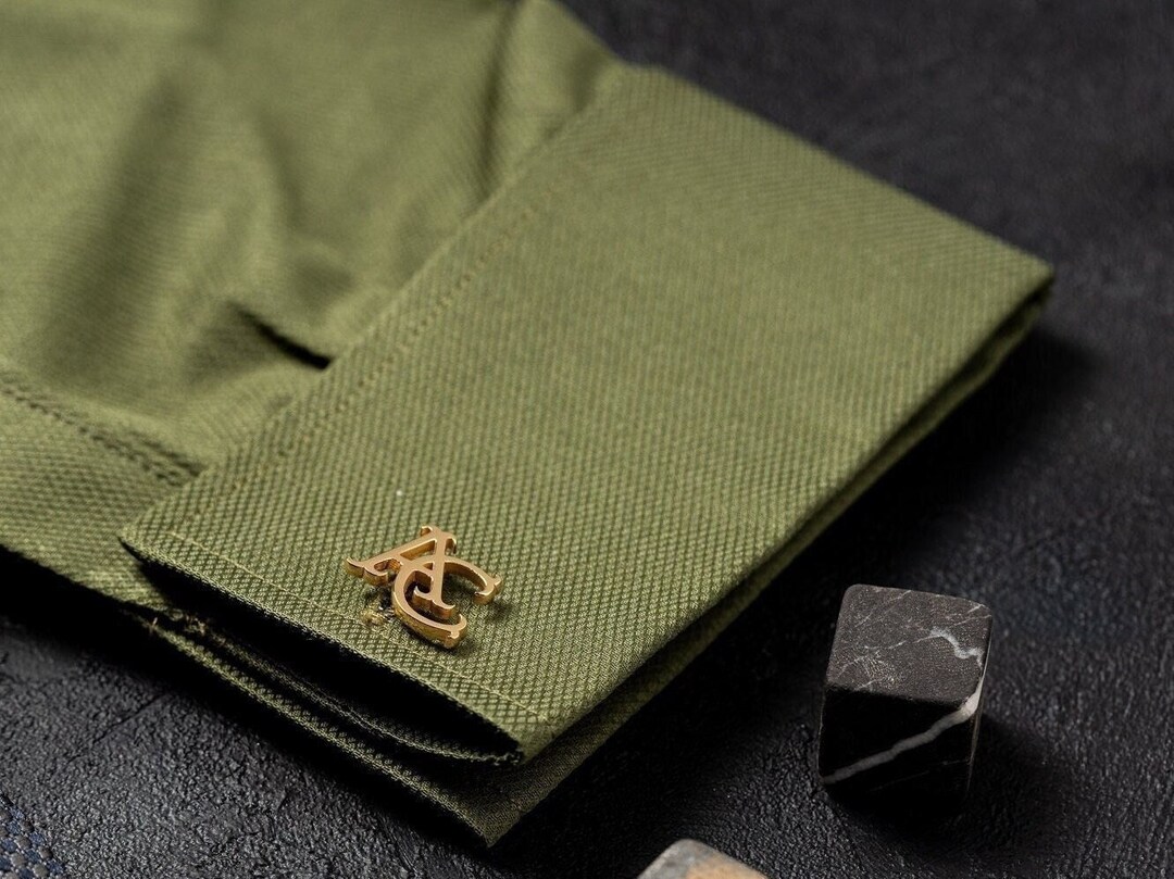 Personalized Sterling Silver Cufflinks: Handmade Initial Cufflinks - Etsy