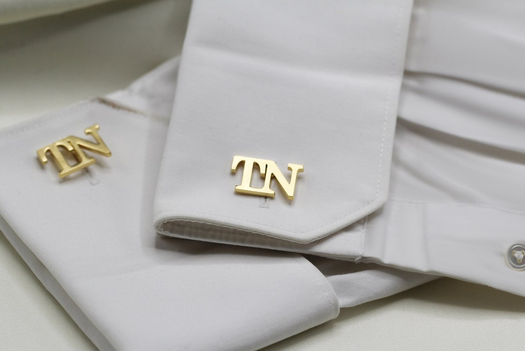 Personalized Initials Cufflinks: Sterling Silver Groomsmen Gift - Etsy