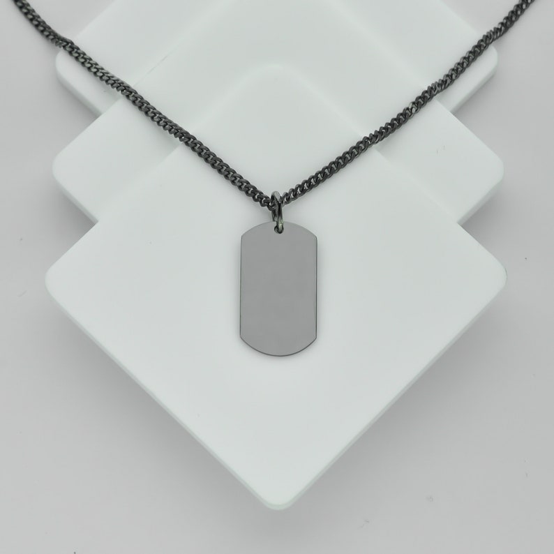 Collier Black Bar Collier Homme Personnalisé Collier Homme - Etsy France