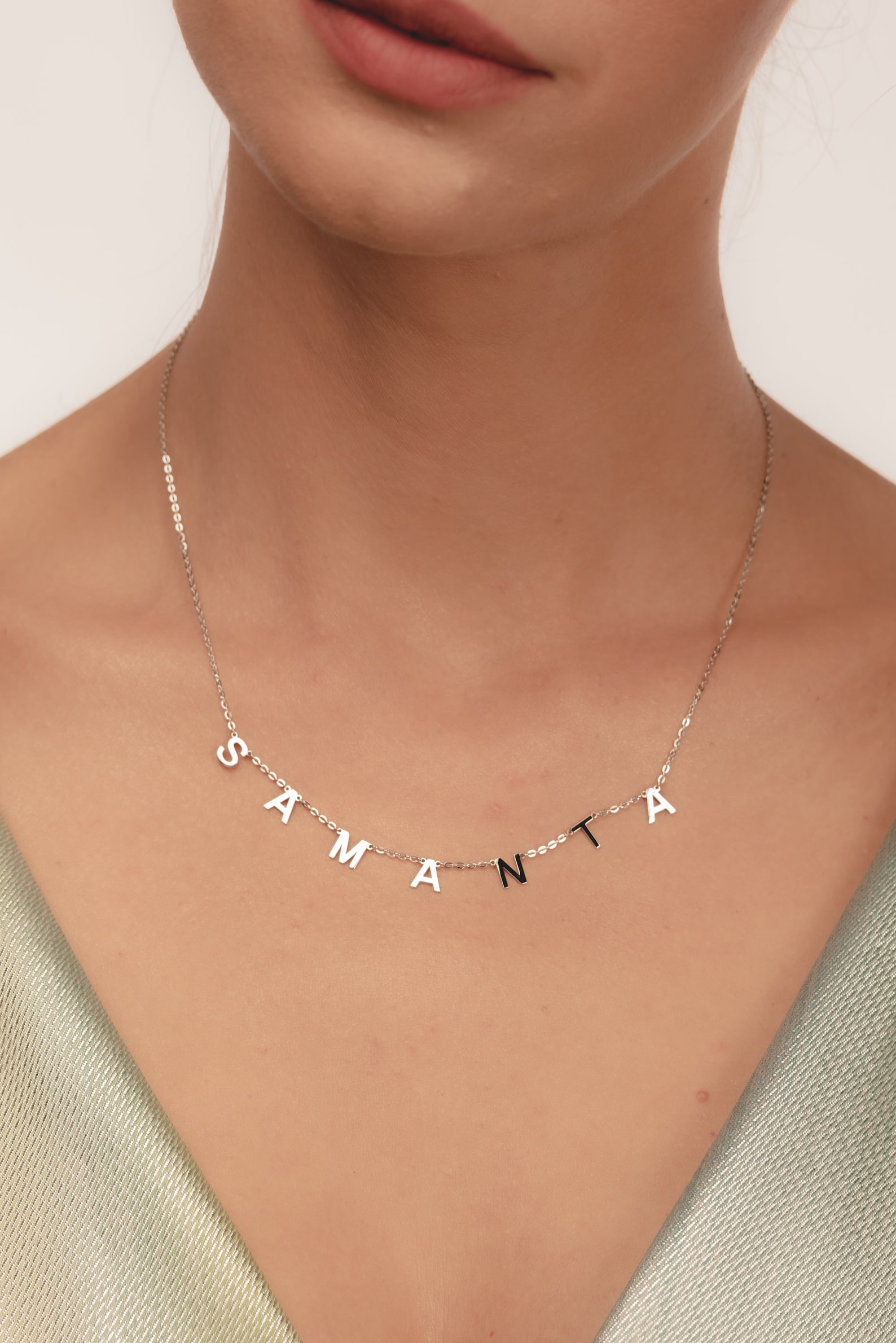 Custom Letter Necklace Initial Necklace Gold Custom Letter | Etsy