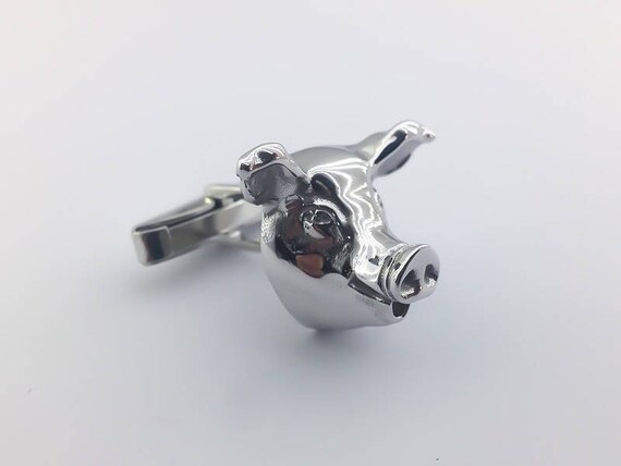 Pig Head Cufflinks Groom Wedding Cufflinks Handmade Pig | Etsy