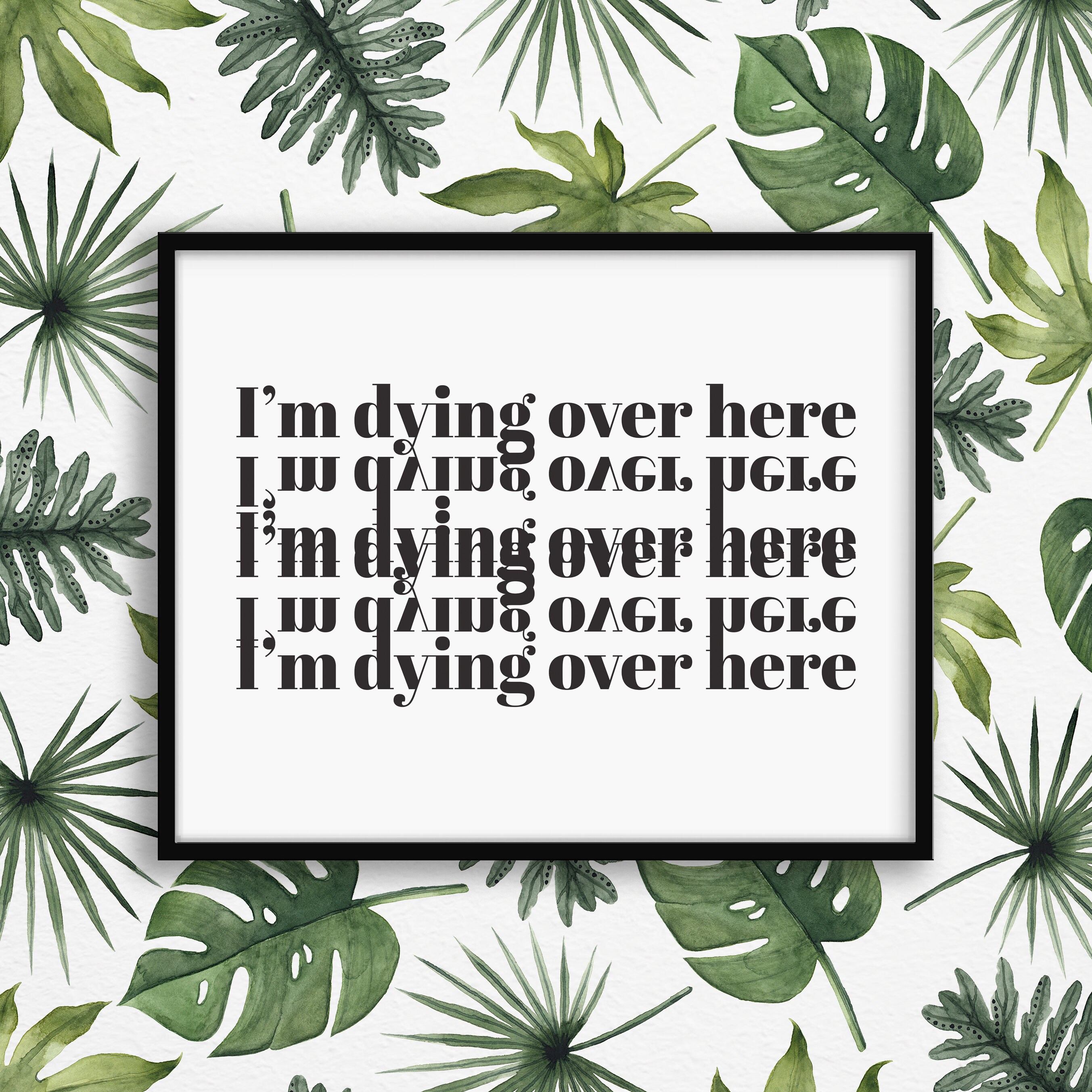 Black and White Poster Print Typography Art Quote Prints Wall Art for ...