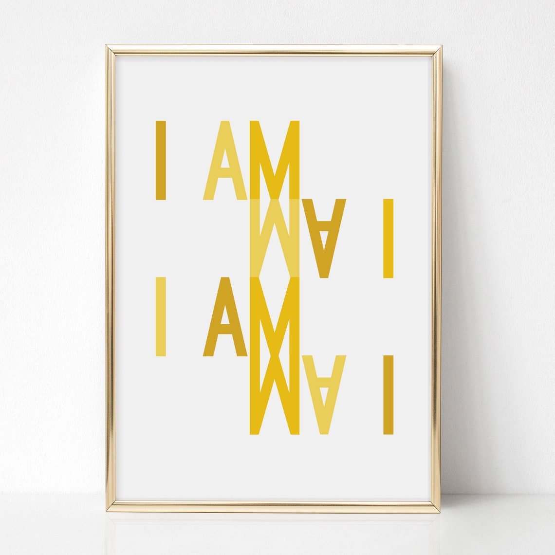 Printable i Am Wall Art Print Abstract Home Decor | Etsy