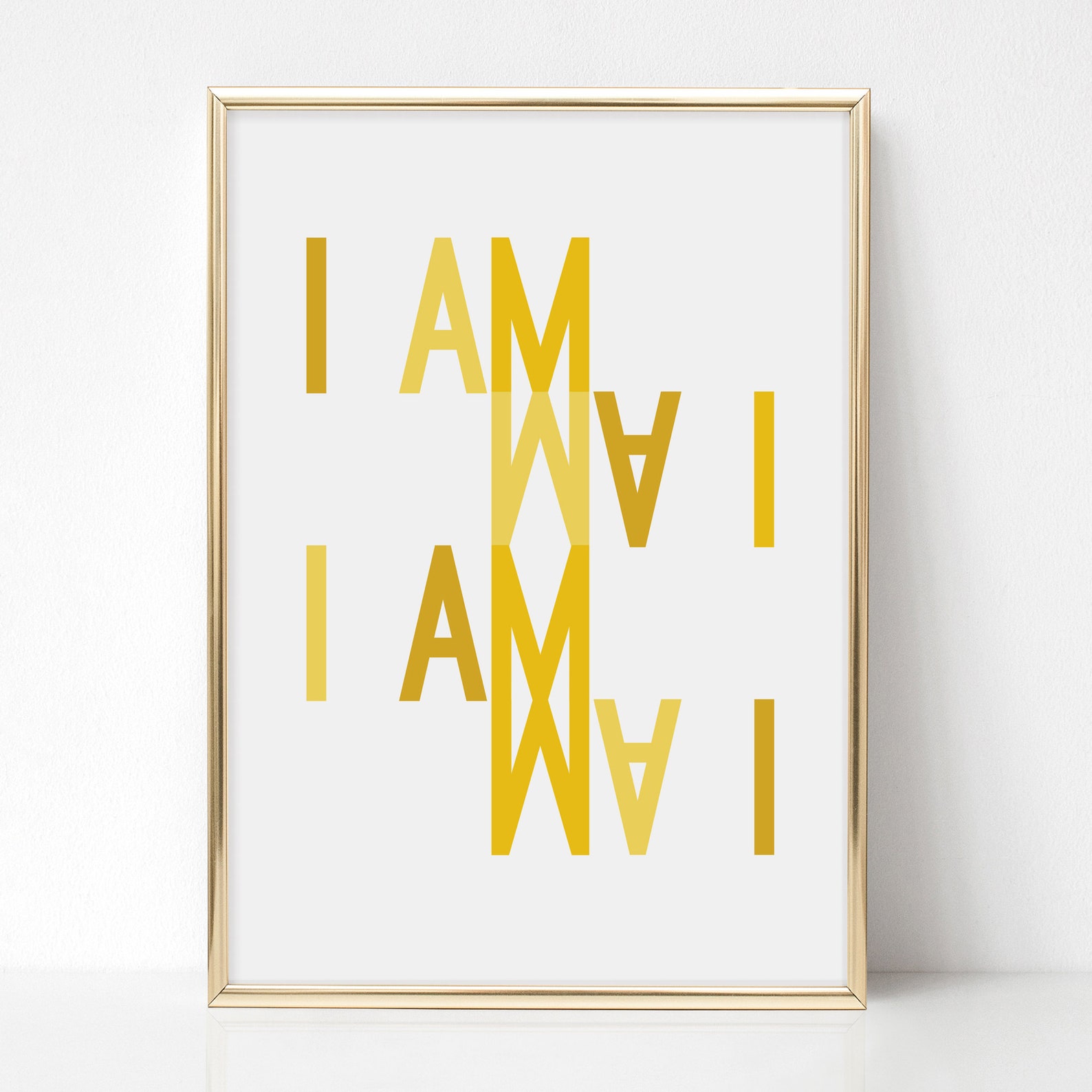 Printable i Am Wall Art Print Abstract Home Decor - Etsy