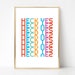 Heck Yes Rainbow Typography Poster Print Wall Art Modern Wall Decor ...