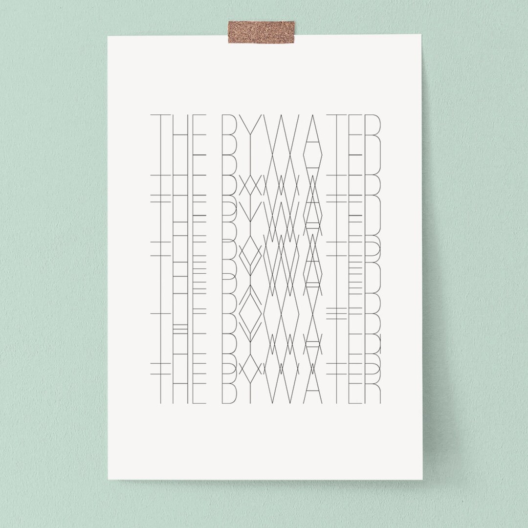 The Bywater New Orleans Printable Art Minimalist DIGITAL DOWNLOAD ...