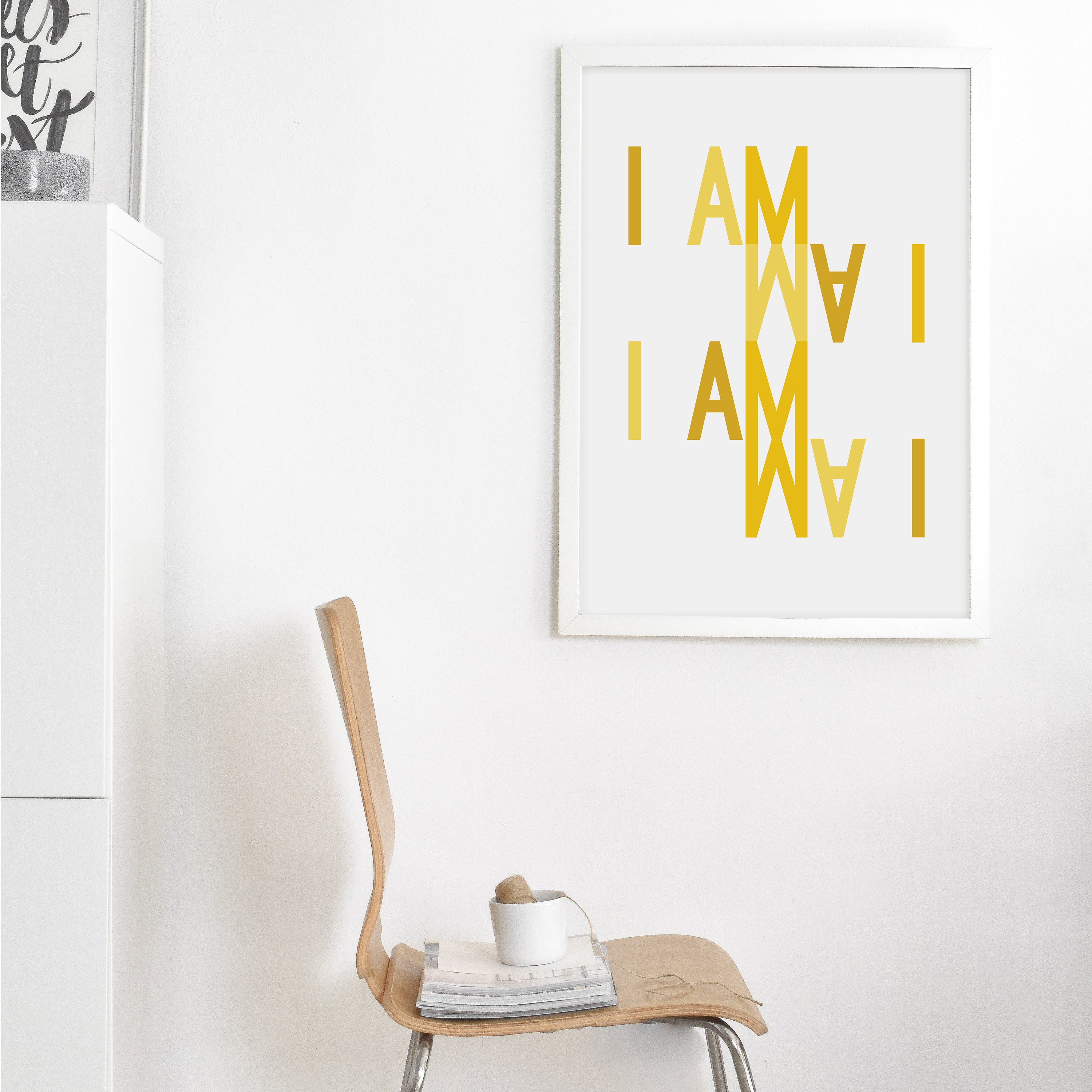 Printable i Am Wall Art Print Abstract Home Decor - Etsy
