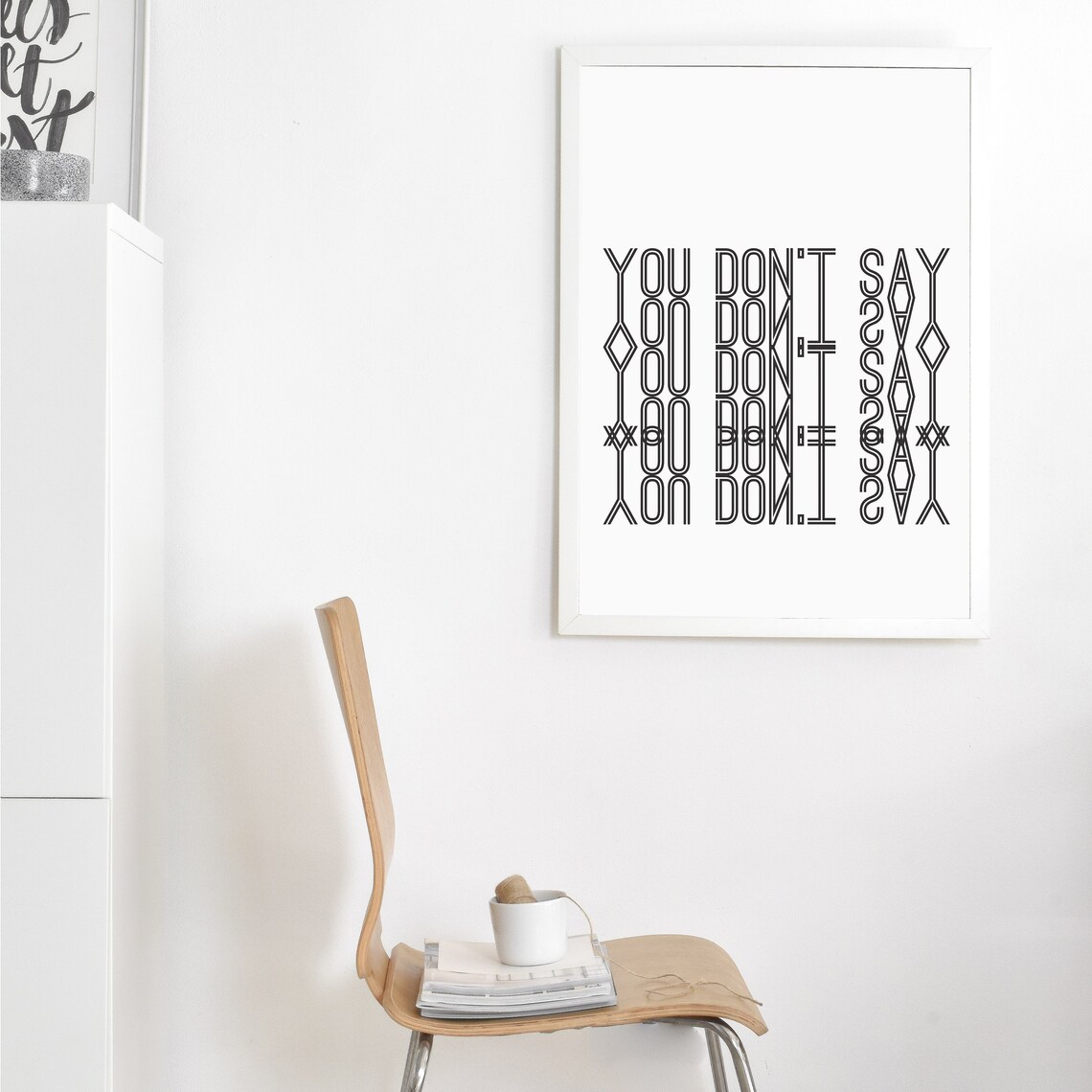 Black and White Art Poster Print, Wall Art Typography Print, Quotes ...