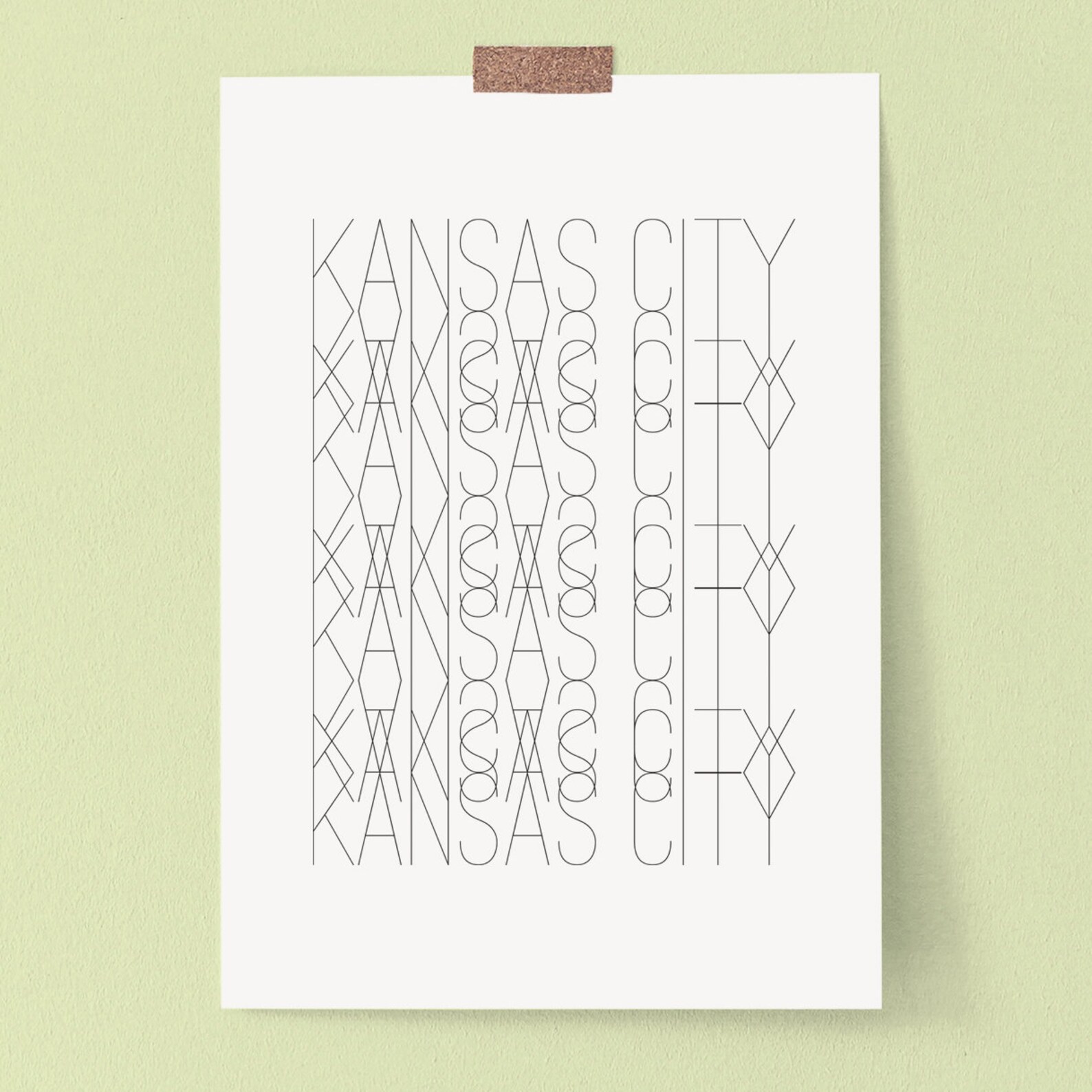 Kansas City Wall Art Poster Home Decor Printable Art Digital Download ...