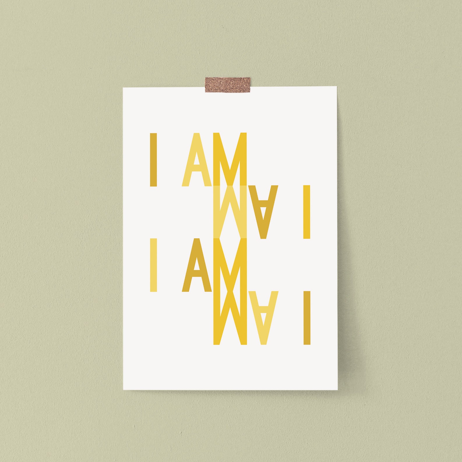 Printable i Am Wall Art Print Abstract Home Decor - Etsy