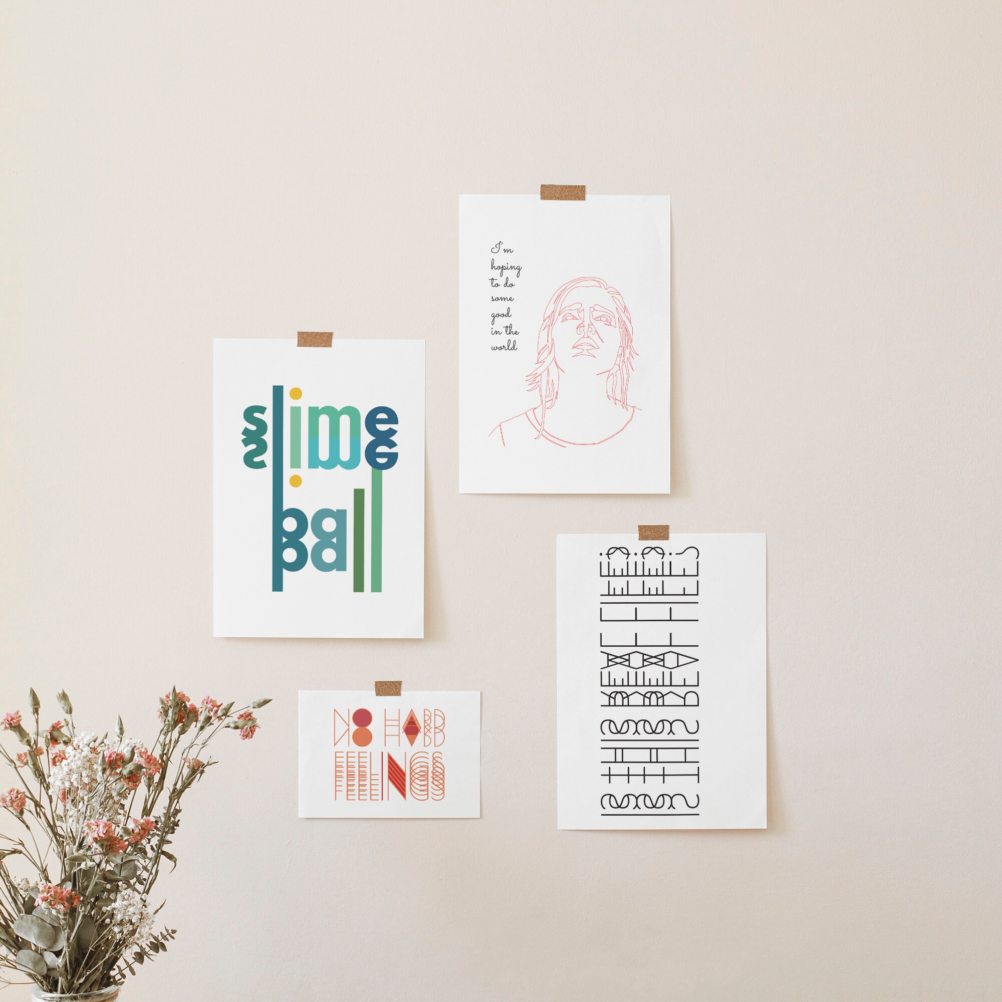 Wall Art Prints Poster Typography Print for Home, Bedroom, or Dorm ...
