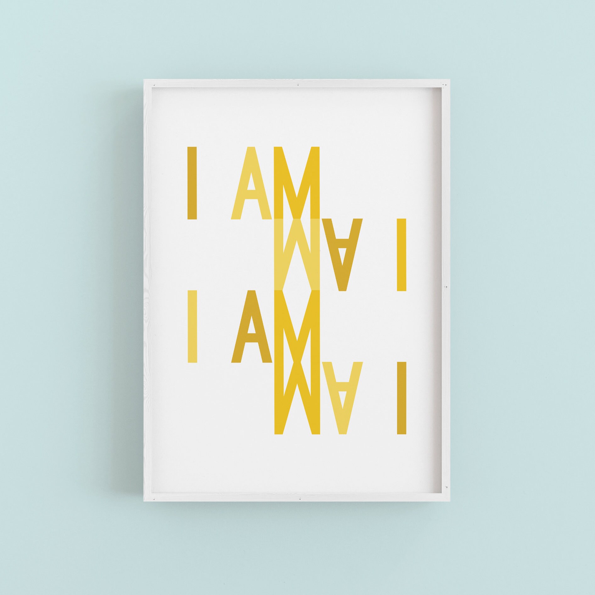 Printable i Am Wall Art Print Abstract Home Decor - Etsy