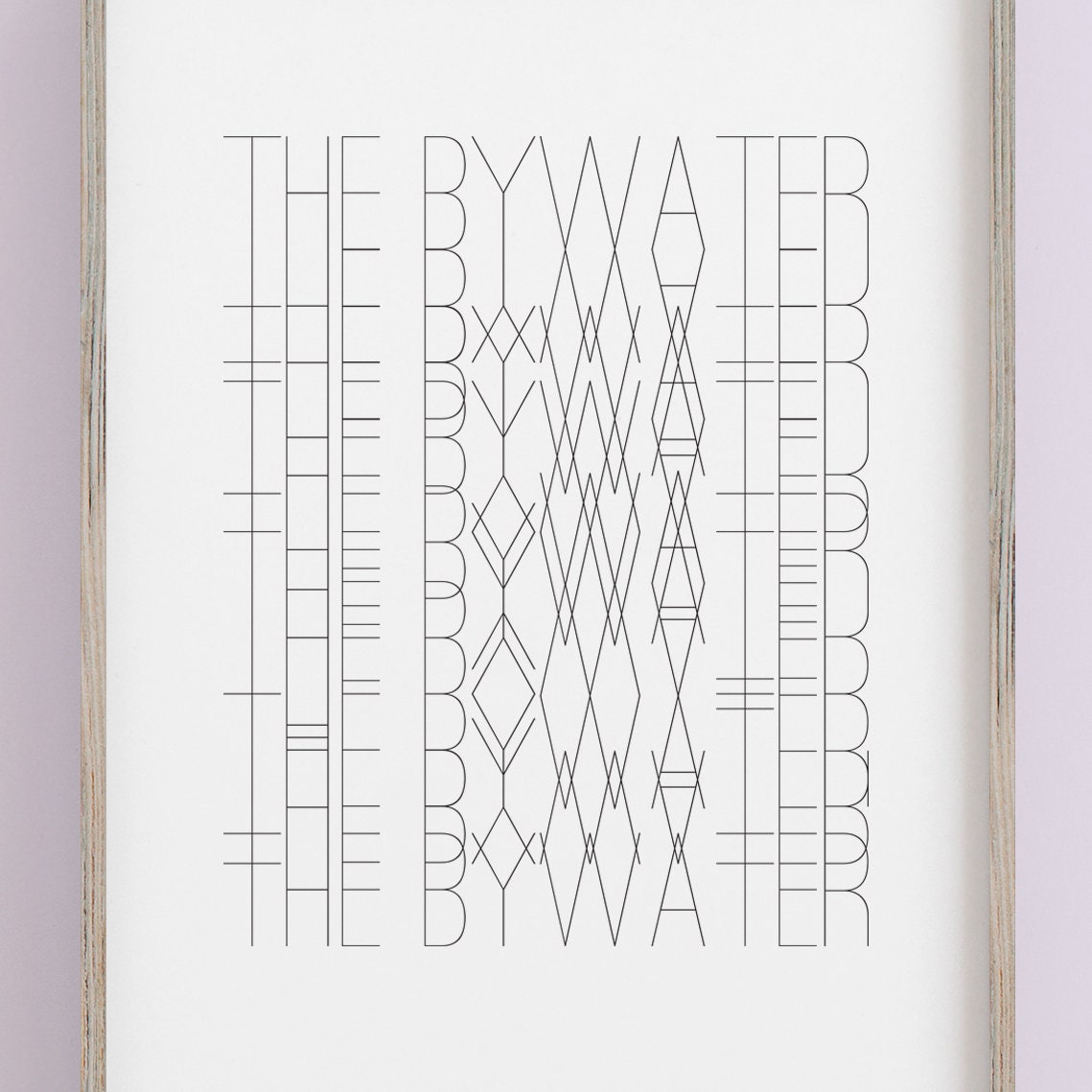 The Bywater New Orleans Printable Art Minimalist DIGITAL DOWNLOAD ...