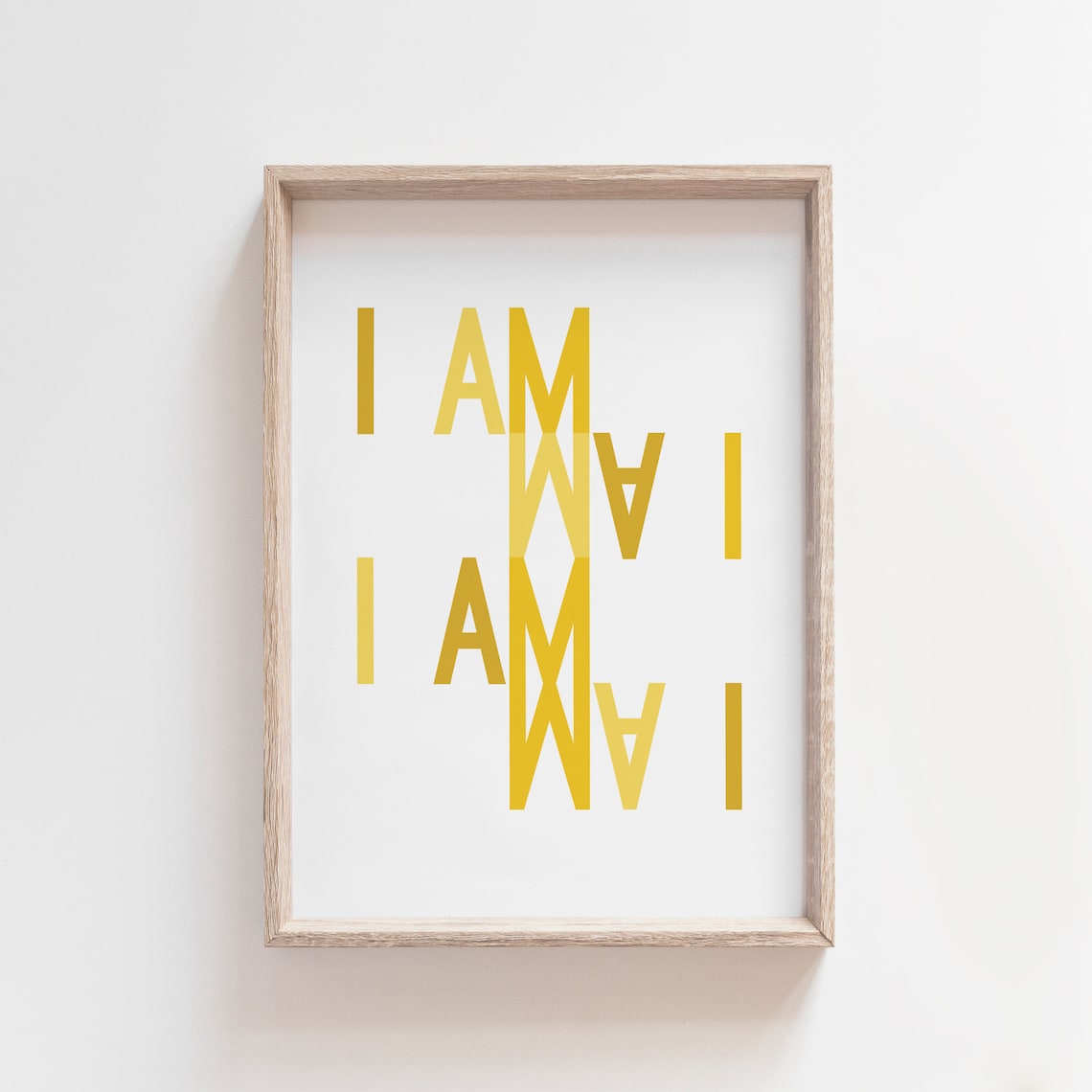 Printable i Am Wall Art Print Abstract Home Decor | Etsy