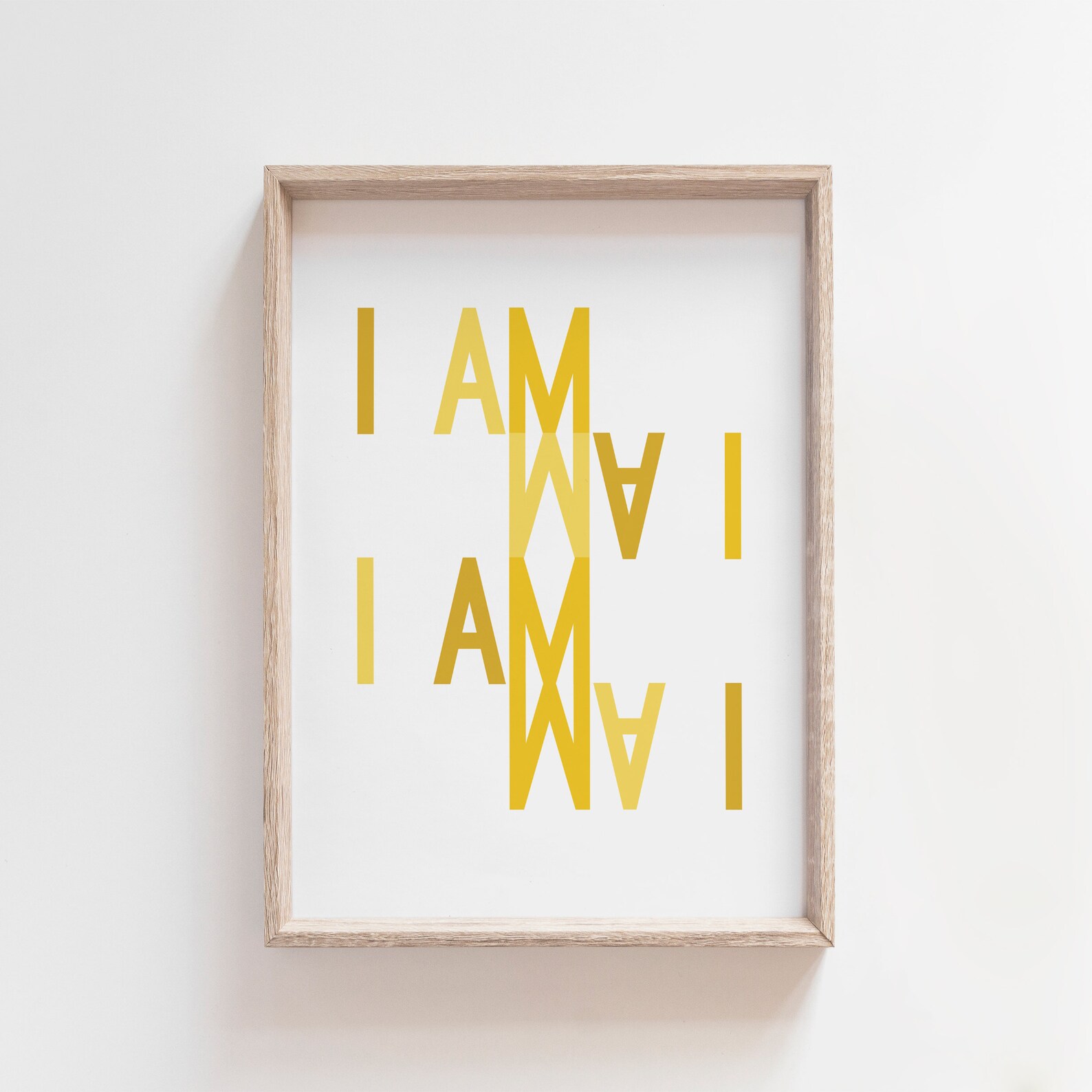 Printable i Am Wall Art Print Abstract Home Decor - Etsy