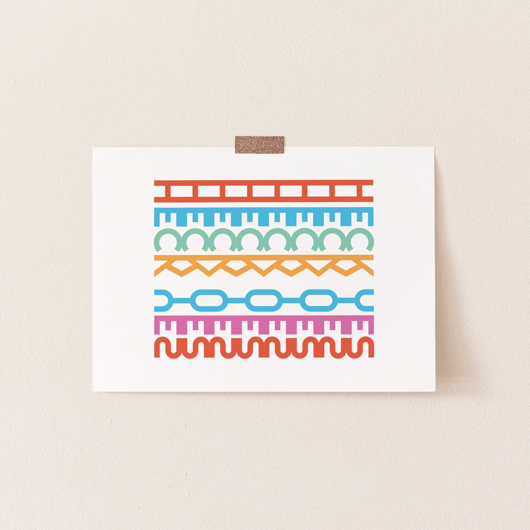 Heck Yes Rainbow Typography Poster Print Wall Art Modern Wall Decor ...