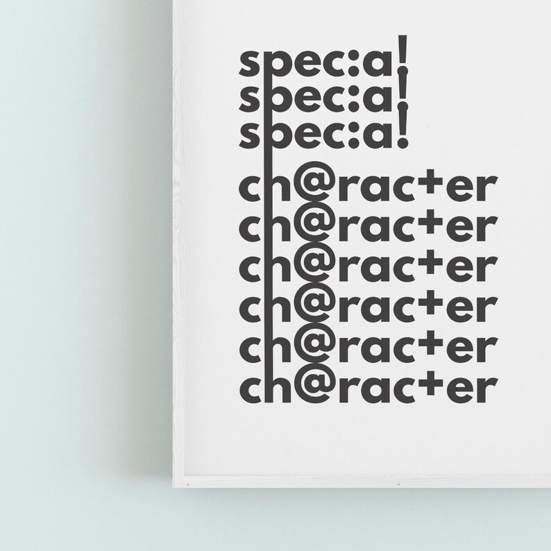 Special Character Wall Art Poster Home Decor Printable Art DIGITAL ...