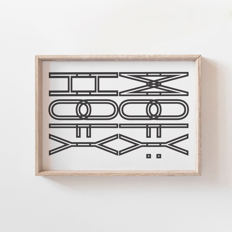 Holy Moly Face Poster Print Typography Art Prints Wall Art Home Decor ...