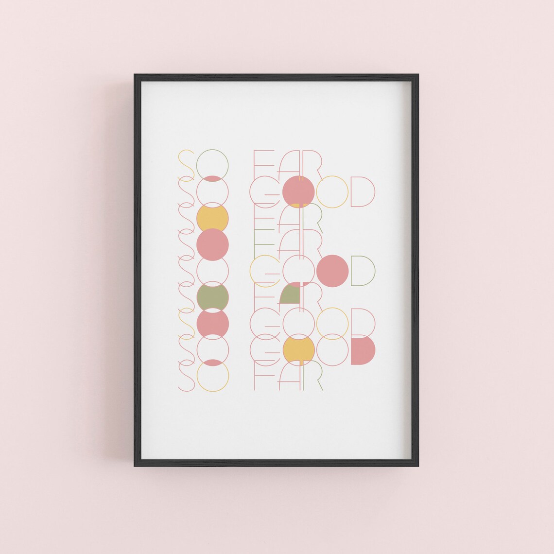 So Far so Good Printable Wall Art Typography Poster Home Decor - Etsy