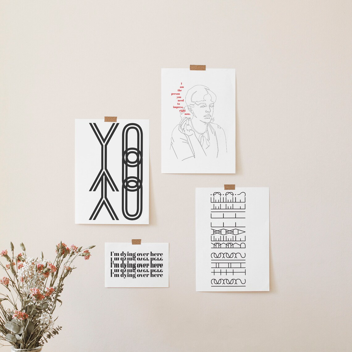 Black and White Poster Print Typography Art Quote Prints Wall Art for ...