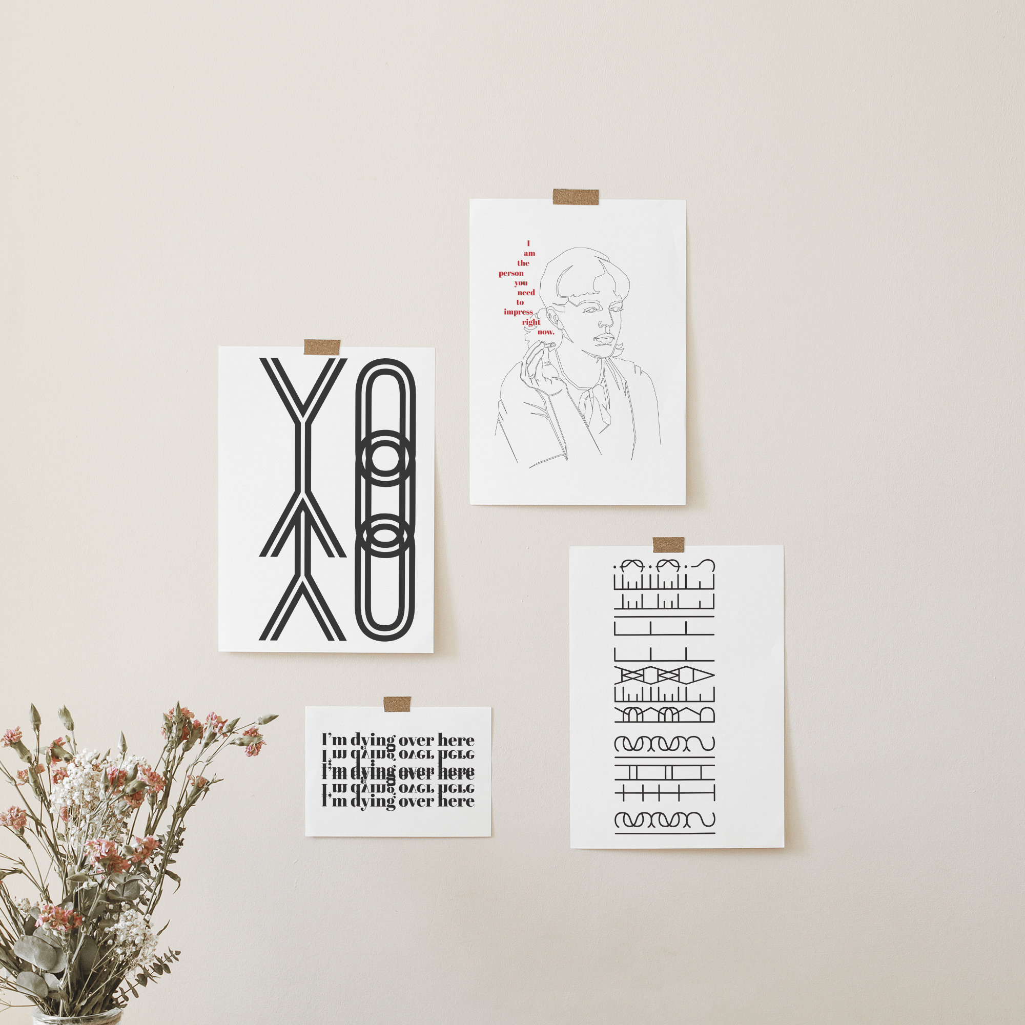 Black and White Poster Print Typography Art Quote Prints Wall Art for ...