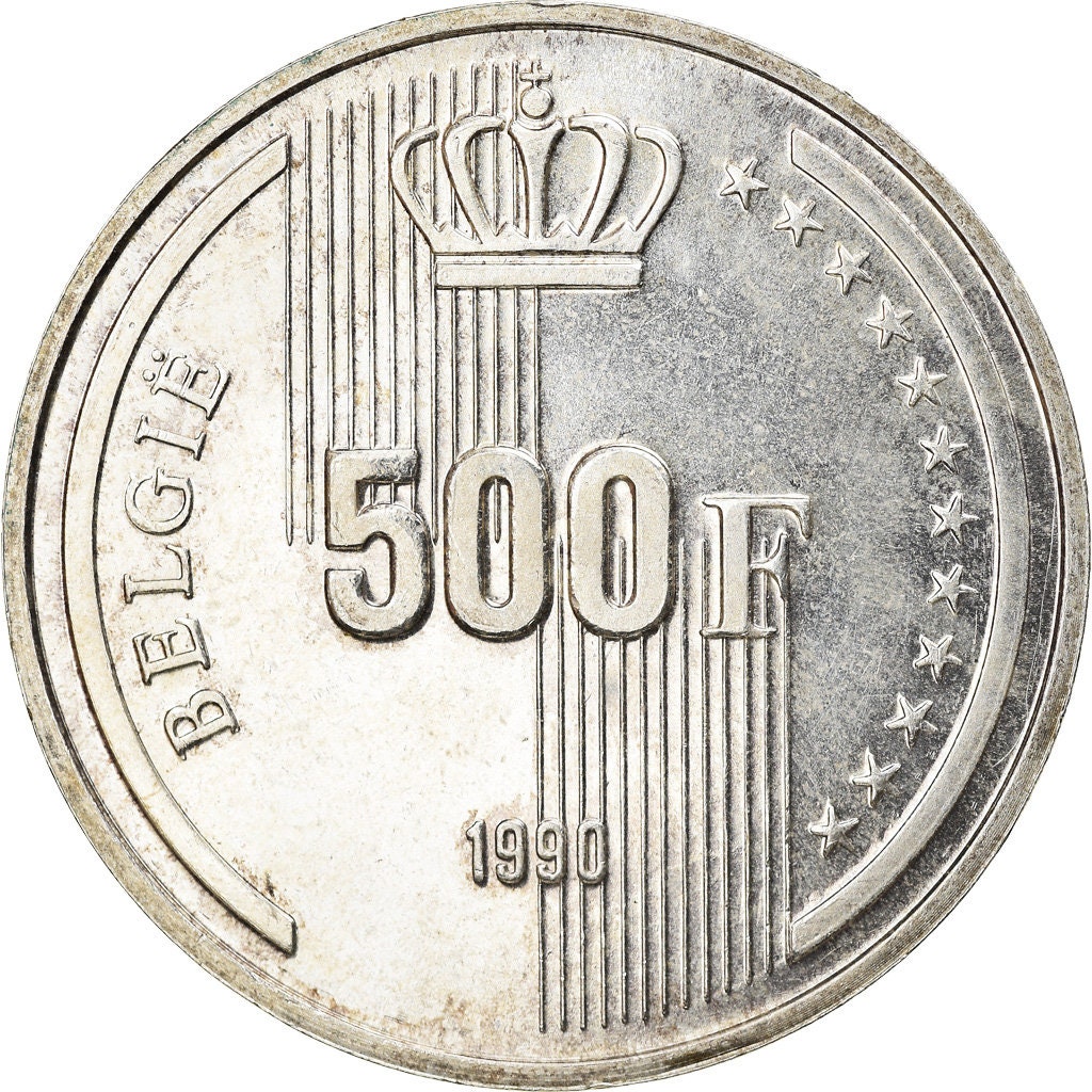 Coin belgium 500 francs 500 frank 1990 brussels | Etsy
