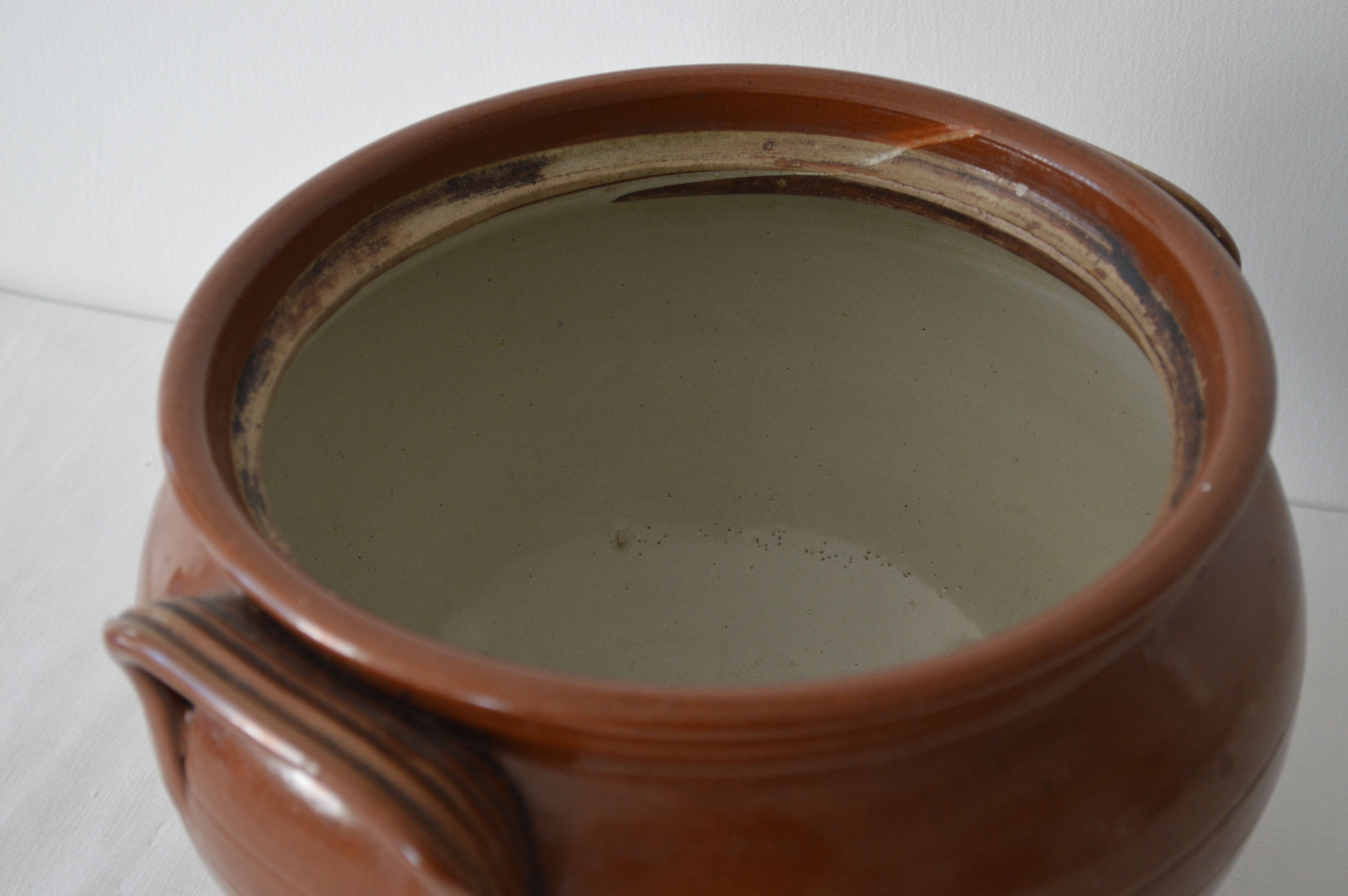 Large Antique Stoneware Crock Pot Stoneware Crock Pot - Etsy