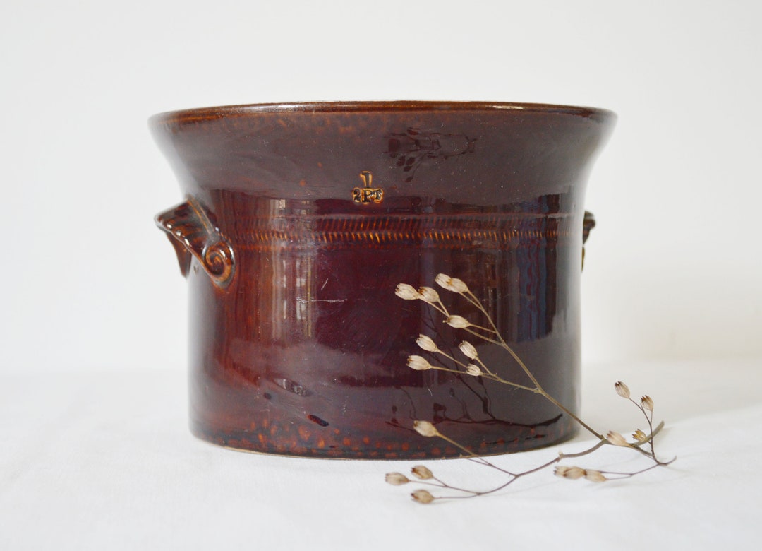 Antique Stoneware Jar Earthenware Crock Vintage Farmhouse - Etsy UK