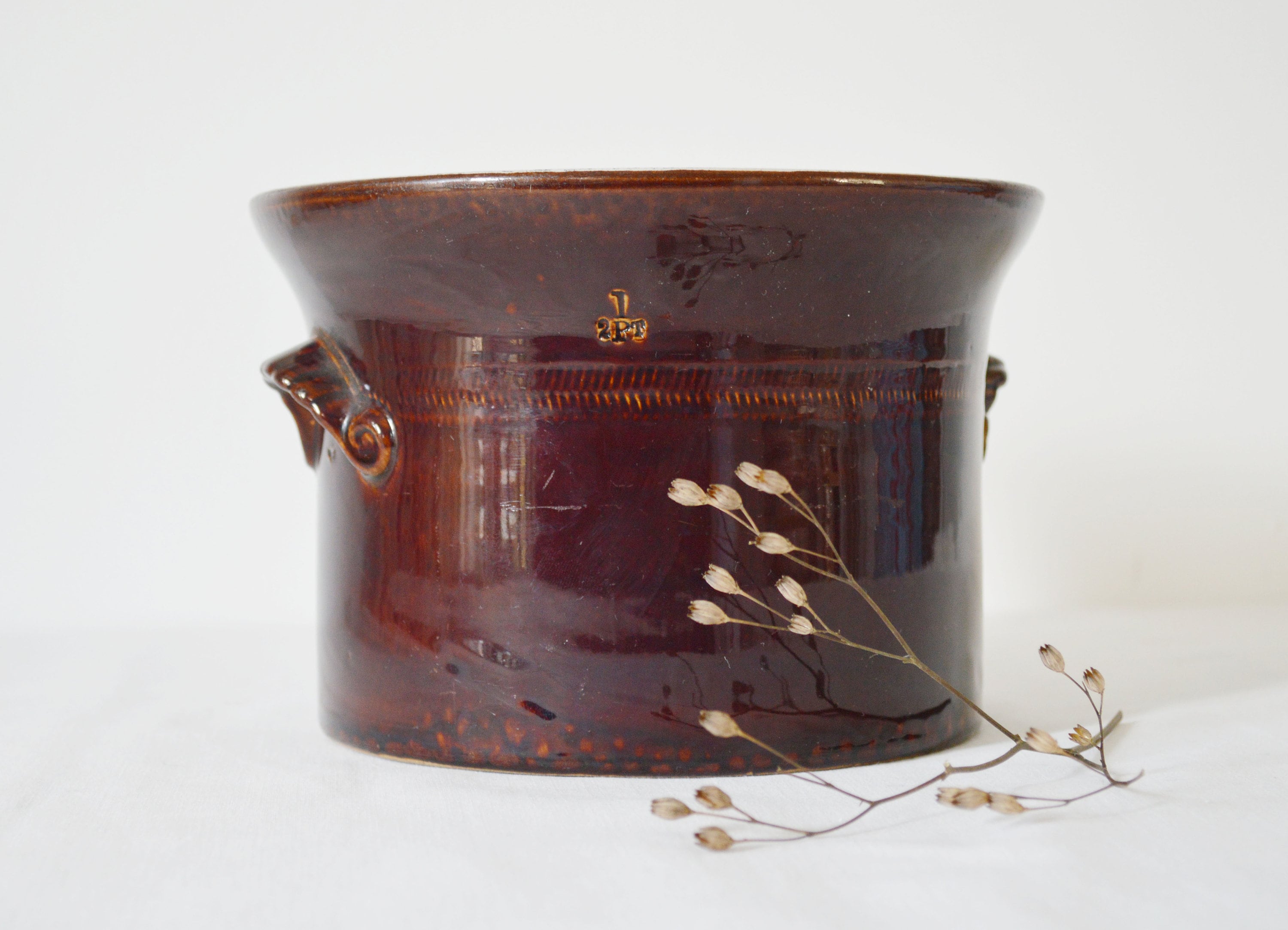 Antique Stoneware Jar Earthenware Crock Vintage Farmhouse | Etsy UK