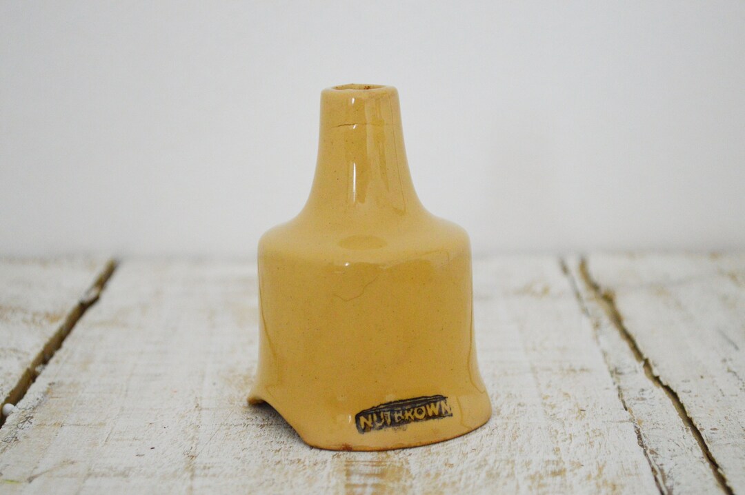 Nut Brown Pie Funnel, A Vintage White China Pie Funnel, White Kitchen ...