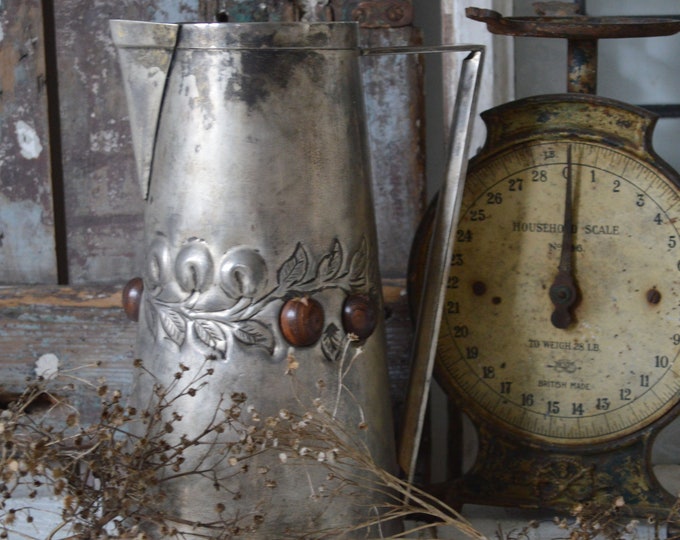 Antique Jug, Antique Pewter Jug, Vintage Jug, Large Jug, Tall Jug ...