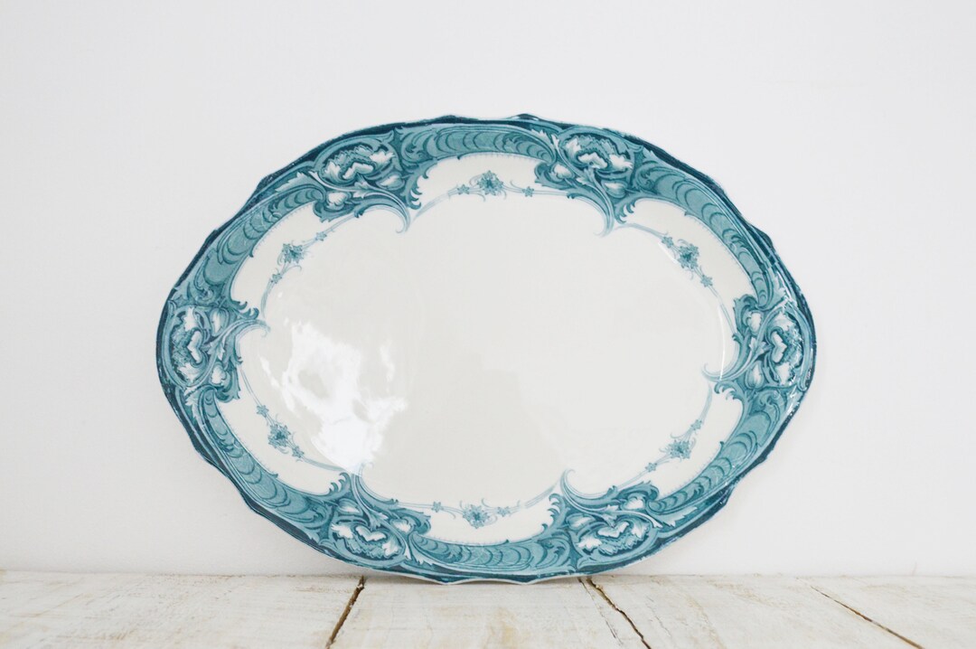 X Large Antique China Large Platter Large Serving Plates, Farmhouse ...