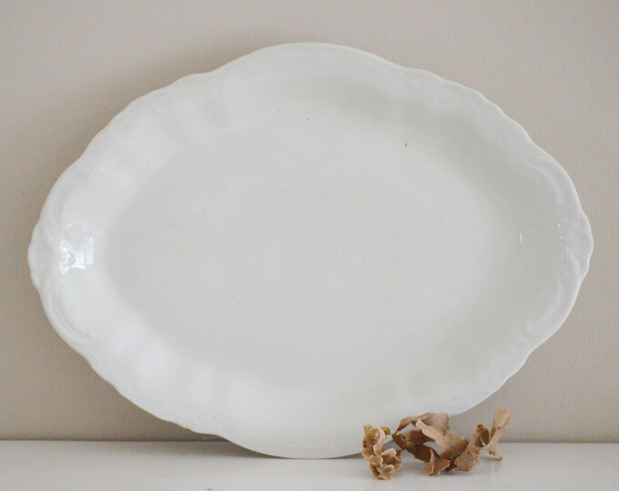 Antique White W.H Grindley Platter Antique Platters, Farmhouse China ...