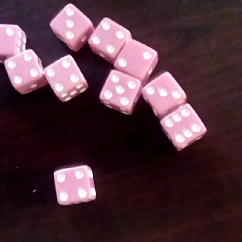 Pink Dice - Etsy