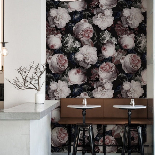 Dutch Floral Wallpaper - Etsy