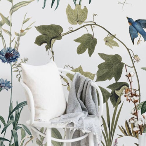 Greenery Botanical Wall Decals Eucalyptus Wall Decal Leaves | Etsy