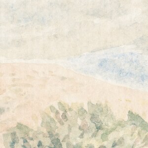Calm Colors Watercolor Painting, Accent Wall Print, Pastel Wallpaper ...