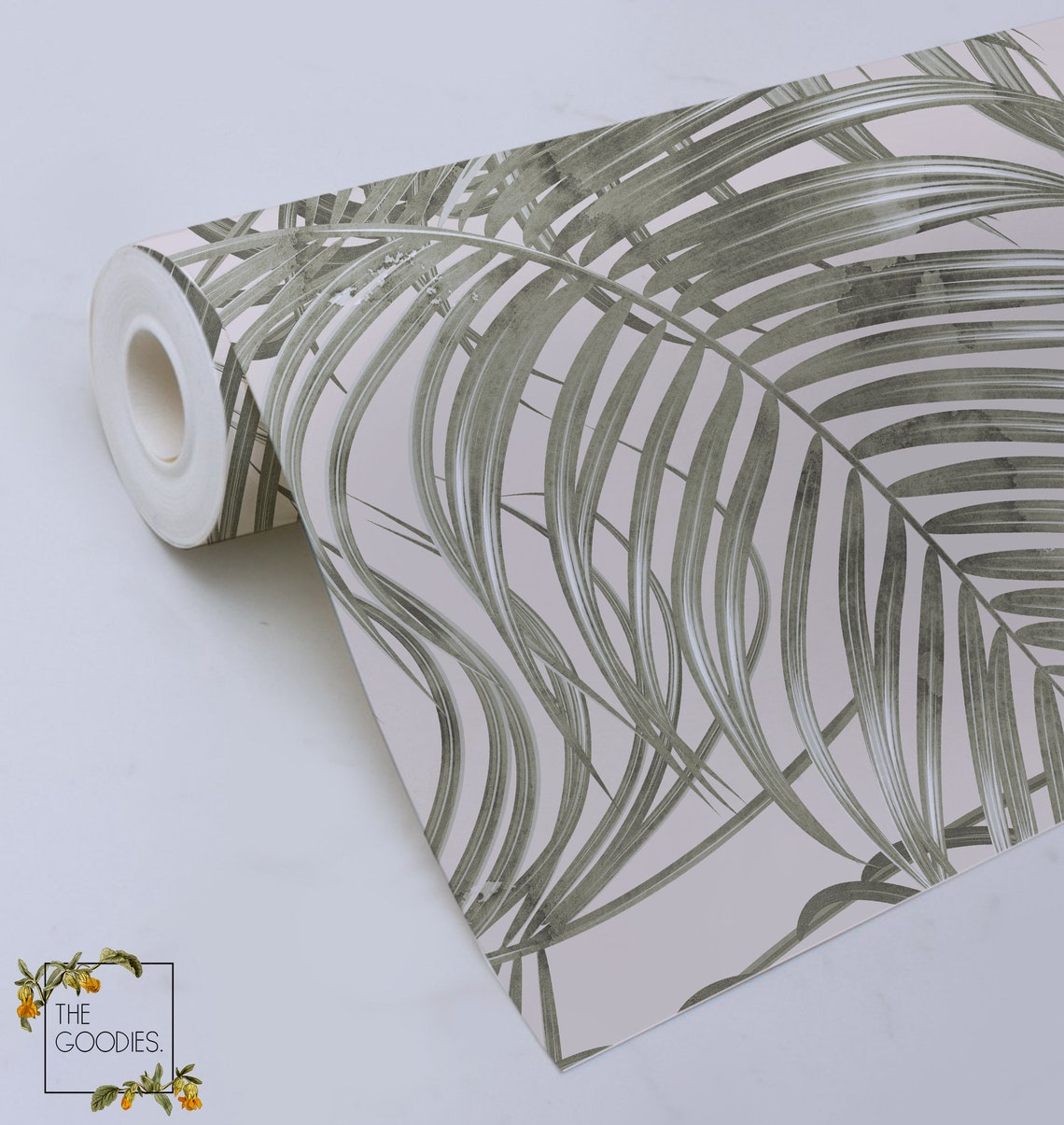 Vintage Palm Leaf Wallpaper Removable or Traditional - Etsy