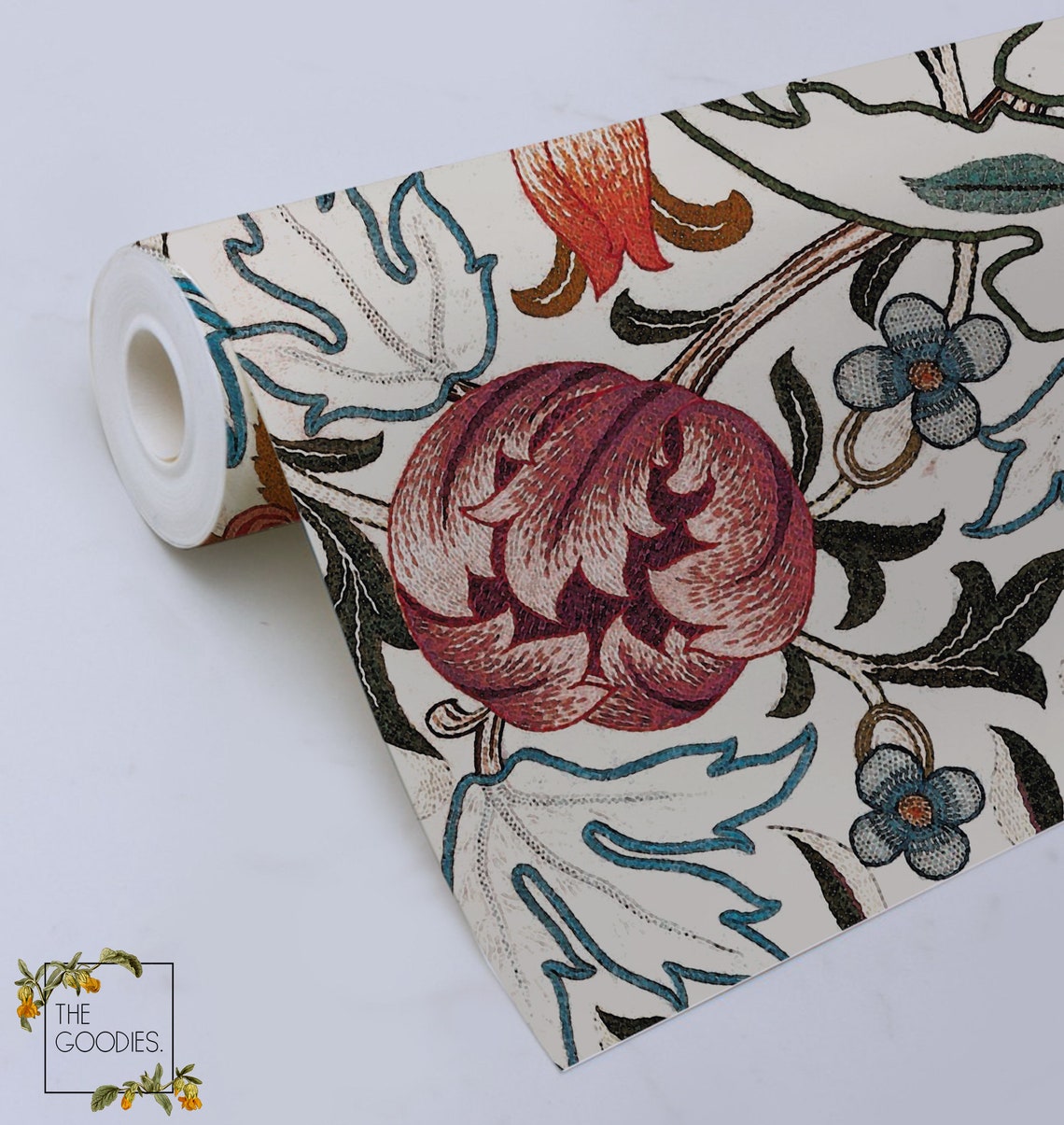 Vintage Floral Pattern Wallpaper Wild Flowers Wall Mural - Etsy