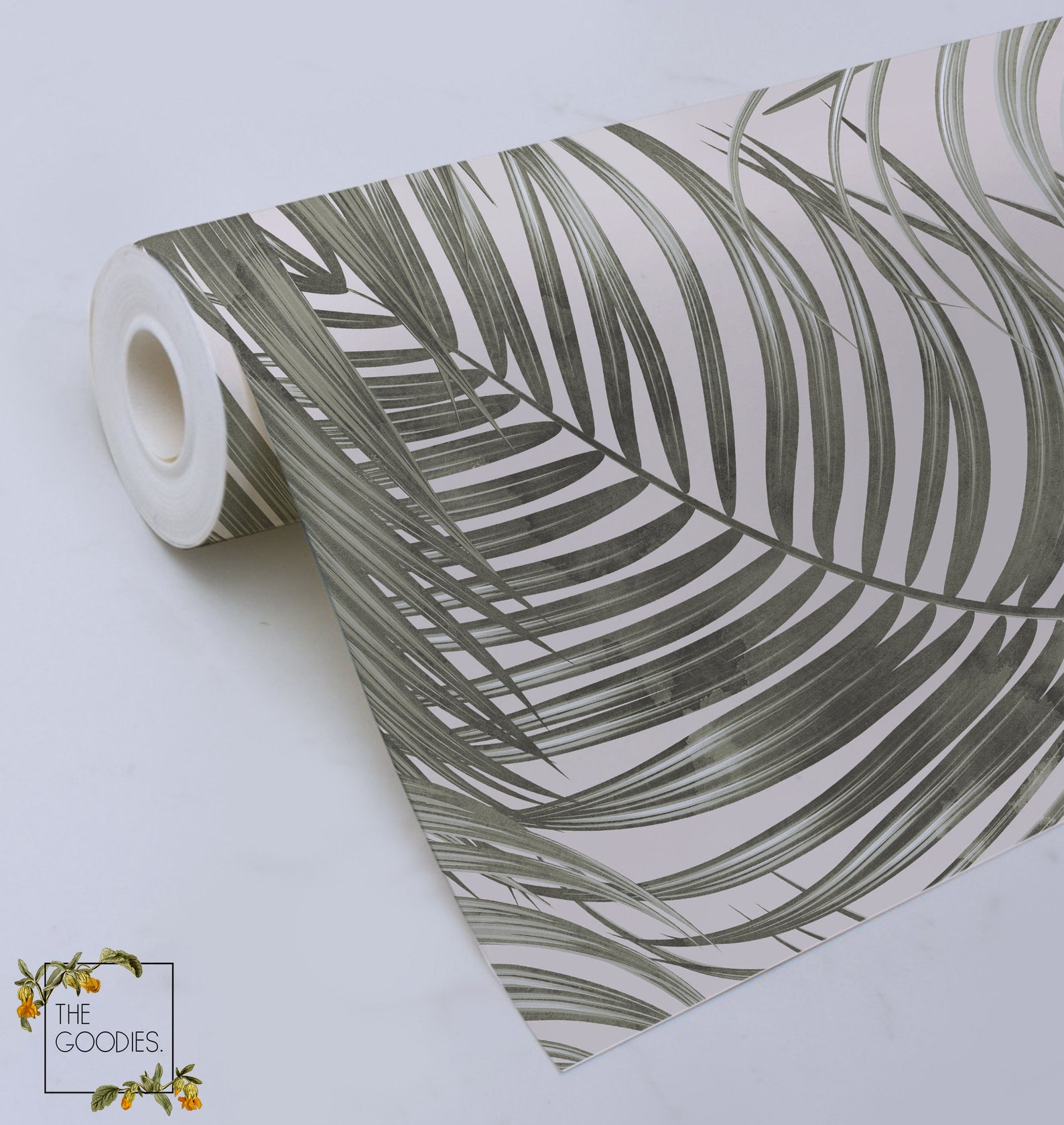 Vintage Palm Leaf Wallpaper Removable or Traditional - Etsy