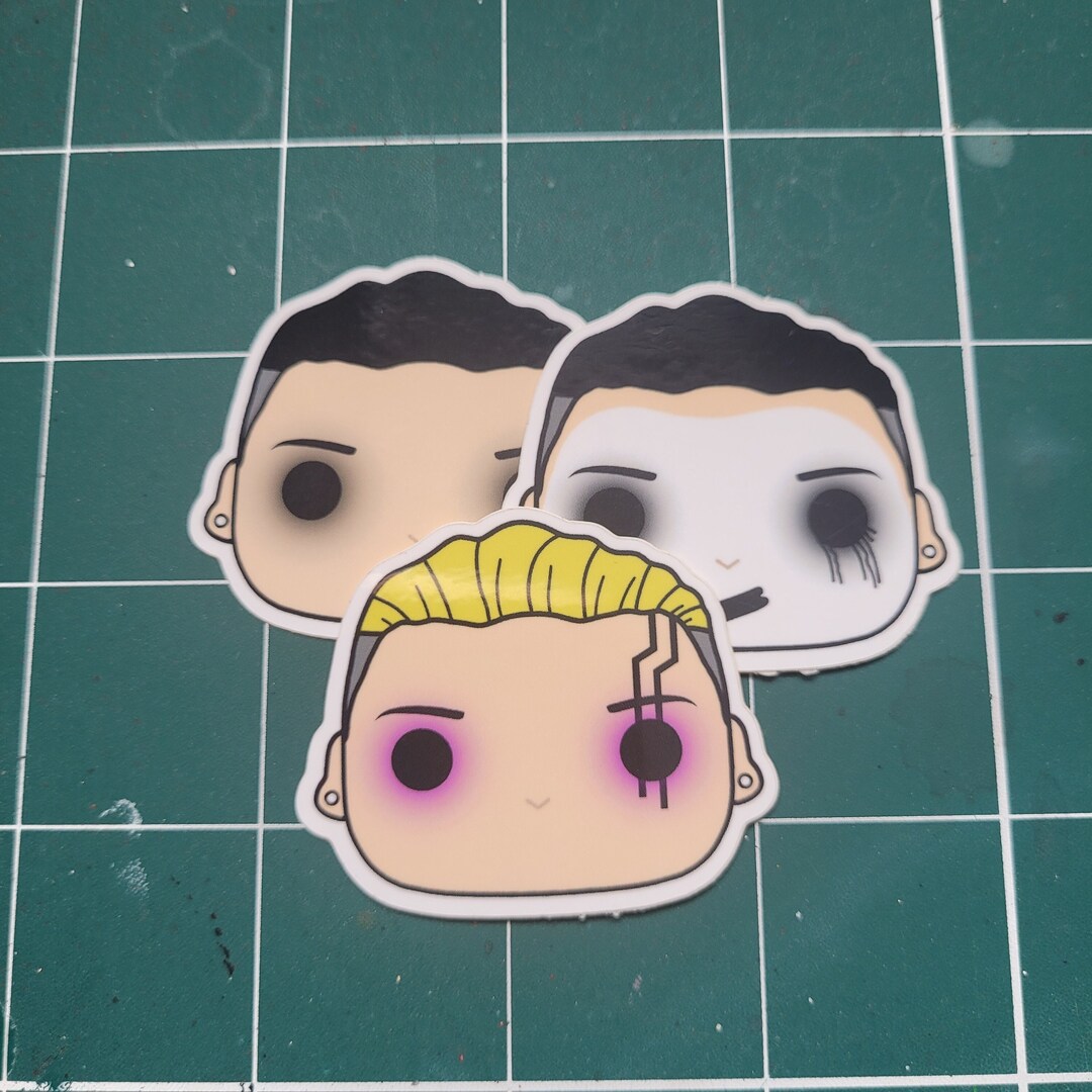 Motionless in White Vinyl Sticker Pack - 3 Chris Motionless Funko Pop ...