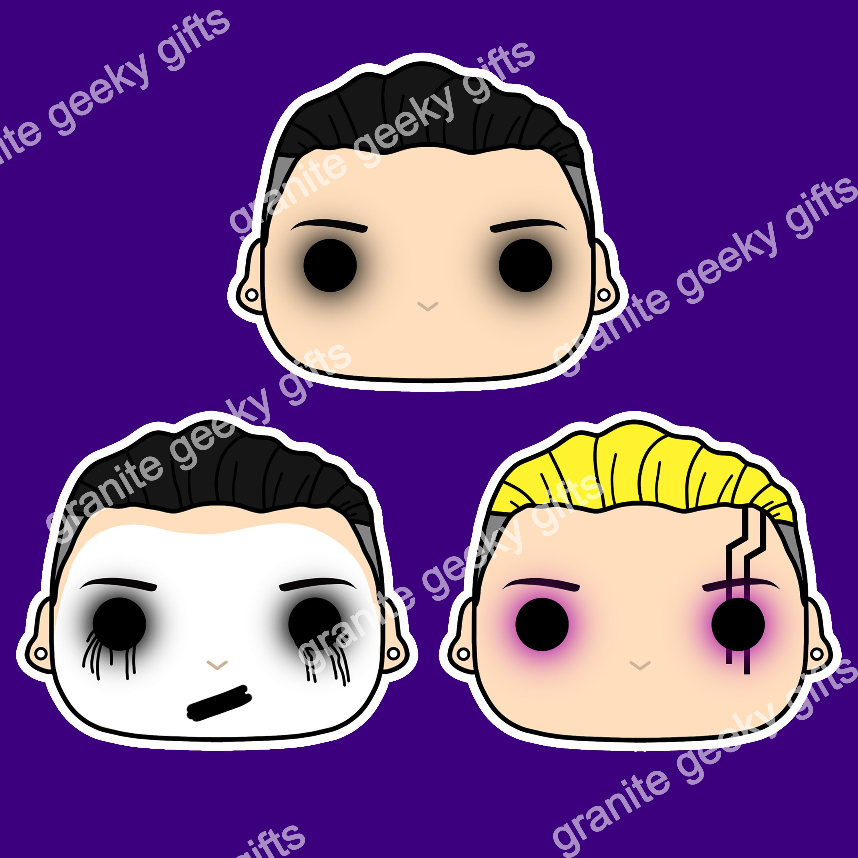 Cyberhex Motionless in White Vinyl Sticker Pack - 3 Chris Motionless ...